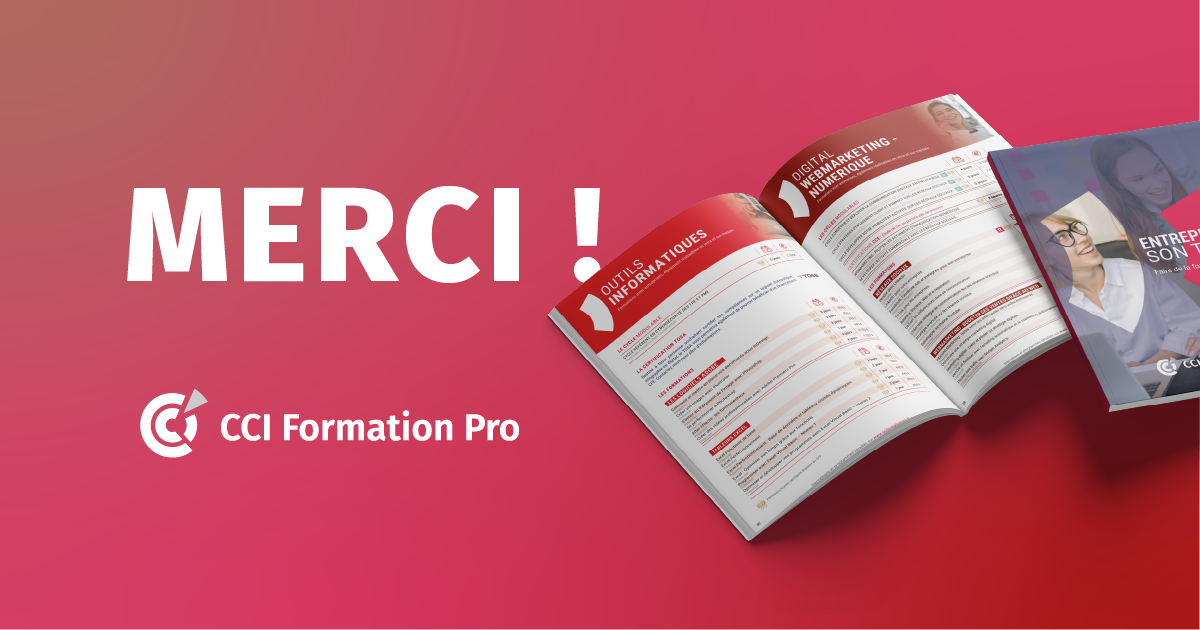 Merci pour votre demande ! - CCI Formation Pro , Saint-Etienne, Roanne